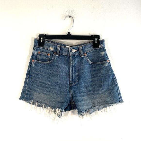 Zara | Shorts | Zara High Rise Cutoff Denim Shorts 4 Women Staple ...